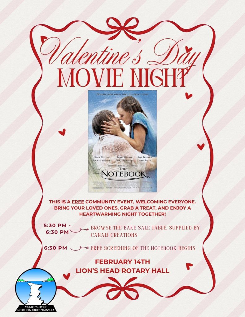 Valentine's Movie Night – featuring 'The Notebook'! - Explore The Bruce ...
